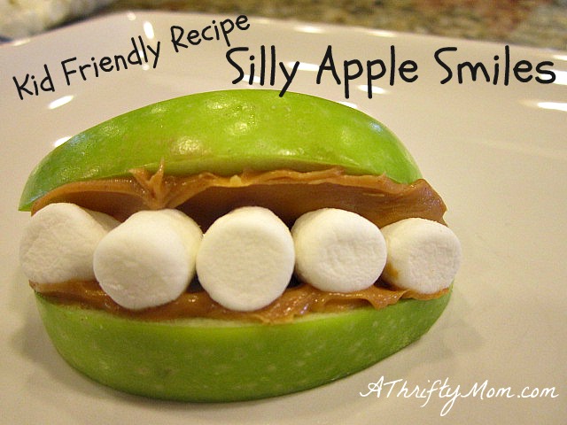 Recipes for kids ~ Silly Apple Smiles - A Thrifty Mom - Recipes, Crafts ...
