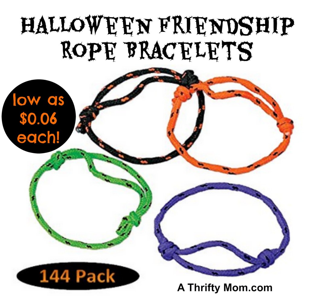 Halloween Friendship Rope Bracelets 12 dozen (144) for $7.95, low as $0 ...