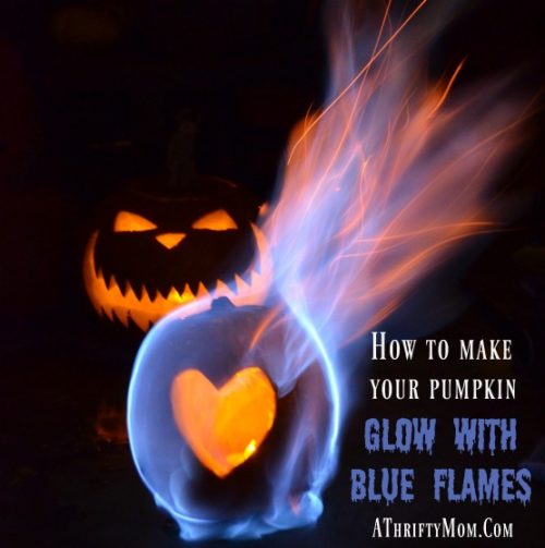 How to make your pumpkin glow with blue flames