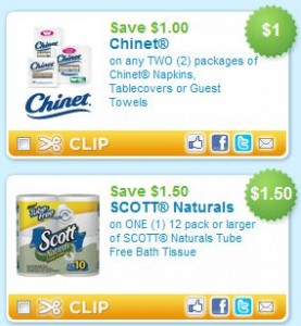 High value Scott and Chinet printable coupons – A Thrifty Mom