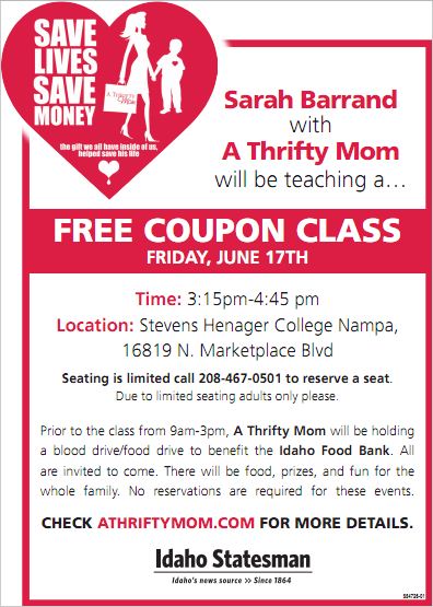 save lives save money ad – A Thrifty Mom