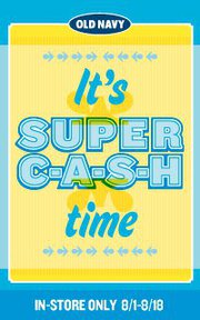 Super Cash Event at Old Navy Spend 20 get back 10 - A Thrifty Mom ...