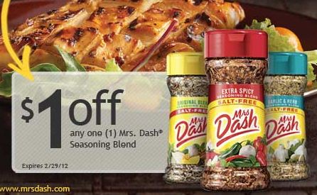 mrs dash coupon - A Thrifty Mom