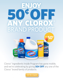 High Value Clorox coupon to print ~ Facebook - A Thrifty Mom - Recipes ...