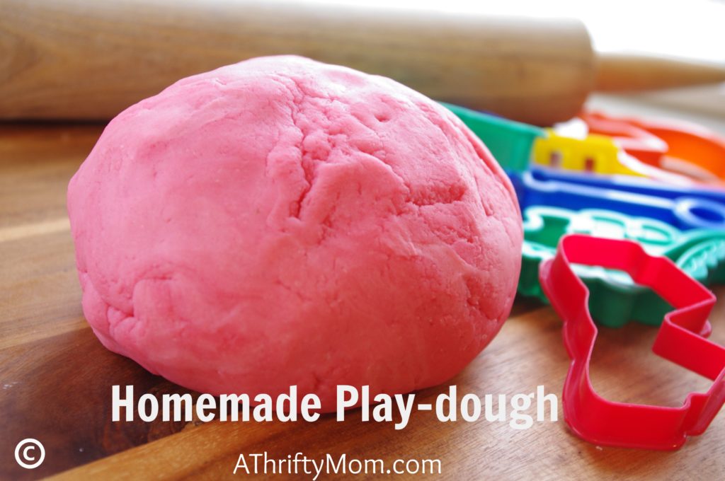 Homemade Play-Dough Recipe ~ DIY – A Thrifty Mom