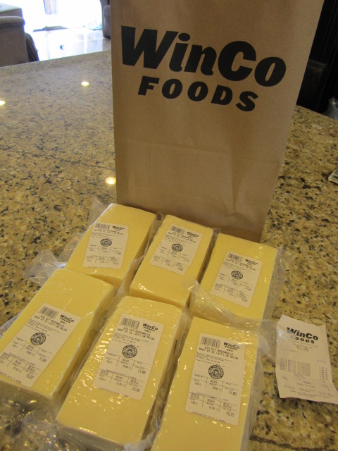 Stock up price on Mozzarella Cheese at Nampa WinCo $1.25 a brick (was ...