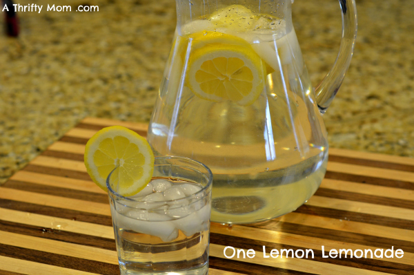 One lemon Lemonade – easy recipe – A Thrifty Mom