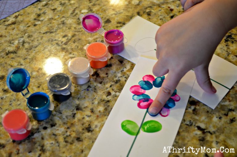 Finger Print Flower and Poem ~ DIY Mother’s Day Card – A Thrifty Mom