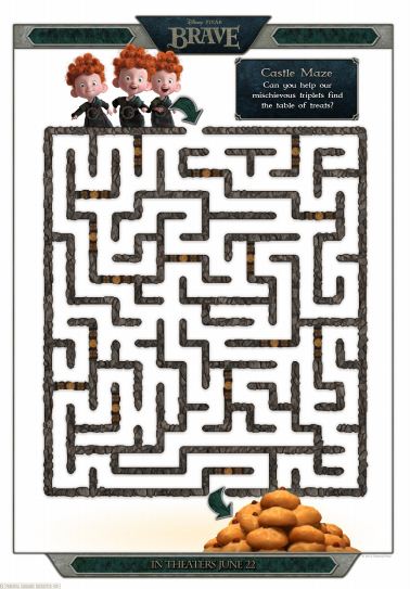 Disney's Brave Free Printable Activity Sheets #brave - A Thrifty Mom ...