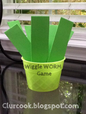 Wiggle Worm Game ~ Easy activity to do with kids - A Thrifty Mom