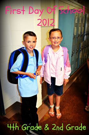 First Day Of School 2012 ~ Wordless Wednesday - A Thrifty Mom - Recipes ...