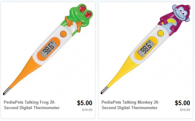 PediaPet Talking Digital Thermometers for Kids only $5.00 - Shipped ...