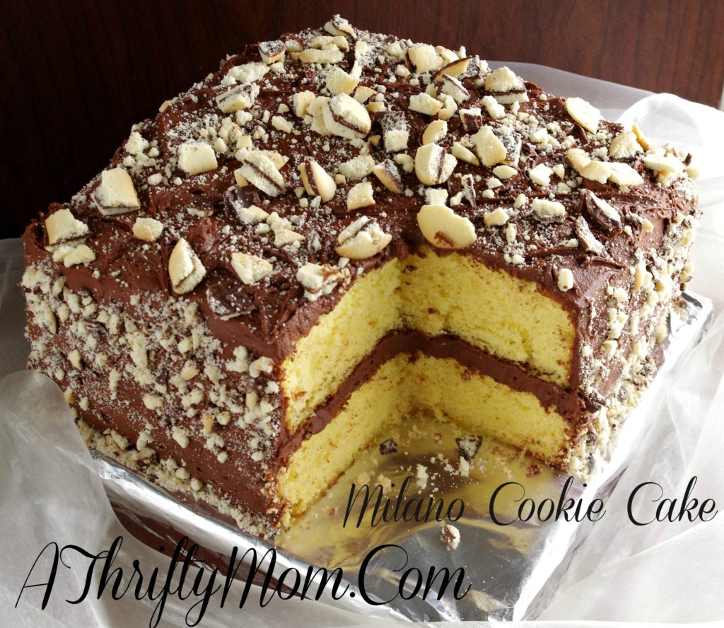Milano Cookie Cake Recipe, Money Saving Recipe, Pepperidge Farm Milano ...