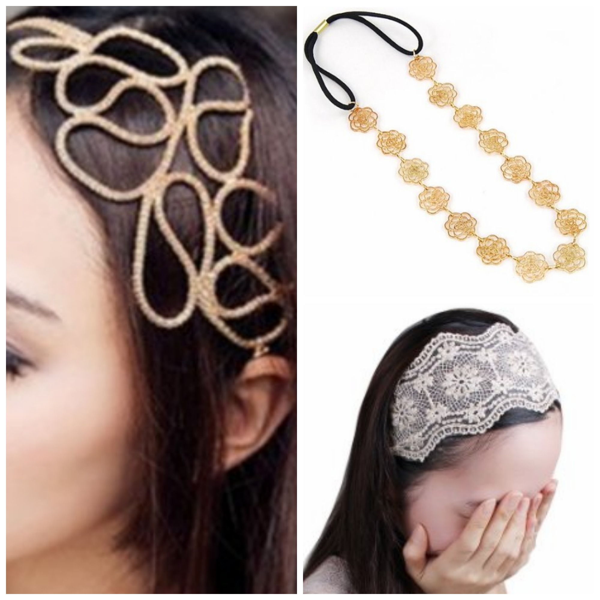 Hairbands with feminine style all with FREE shipping ~ Girls Gift Ideas ...