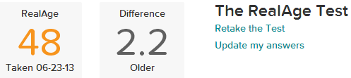 Take the ‘Test’ … the REAL age test, it is FREE ~ improve your health ...