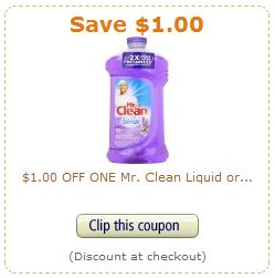 Mr Clean Coupon – A Thrifty Mom