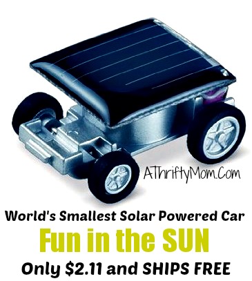 World’s Smallest Solar Powered Car – A Thrifty Mom