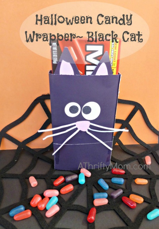 Candy Wrapper Gift Card/Money Holder Halloween~ Black Cat – A Thrifty Mom