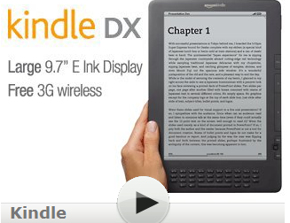 Kindle DX, Free 3G, 9.7″ E Ink Display, 3G Works Globally $169.00 (was ...