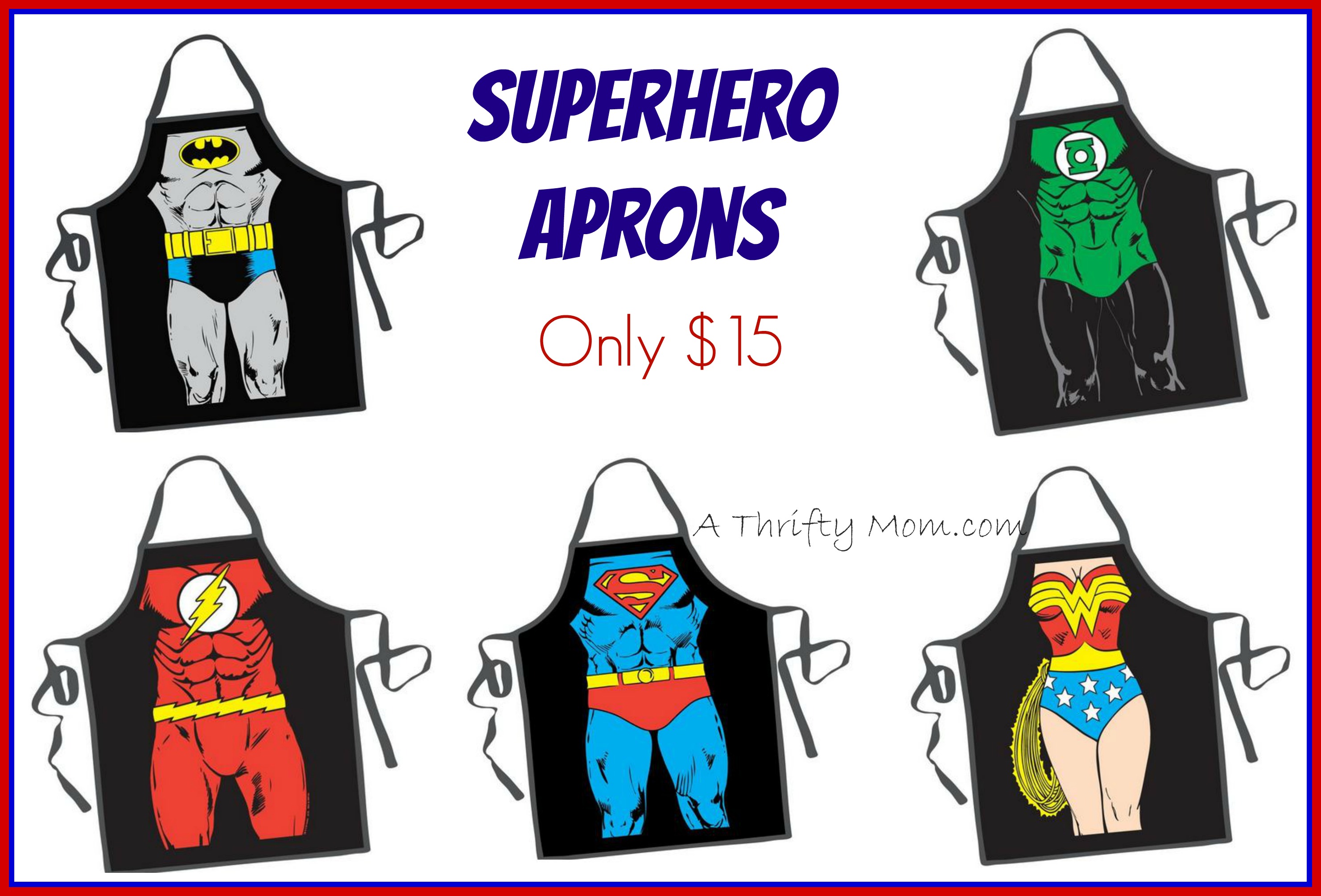 Super Hero Aprons - A Thrifty Mom - Recipes, Crafts, DIY and more