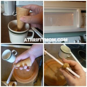 Ice Cream Cone Cornucopia Snacks ~Thanksgiving Snacks – A Thrifty Mom