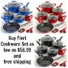 Food Network Guy Fieri 10 Piece Cookware as low as $56.99 normally $200 ...