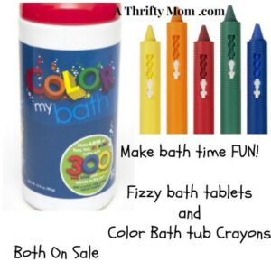 Make Bath Time Fun with Fizzy Color Tablets and Bathtub Crayons - A ...