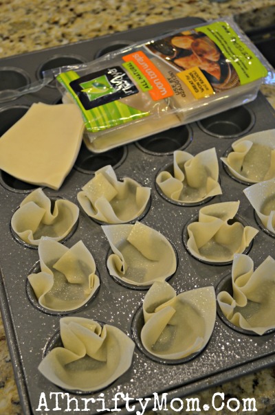 How To Make Baked Wonton Cups ~ DIY Mini Wonton Cups – A Thrifty Mom
