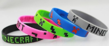 Minecraft Creeper Bracelets wristbands only $1.20 each shipped (set of ...