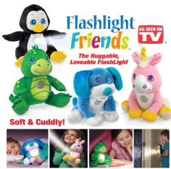 Flashlight Friends ~ Soft Cuddly Animals with a Flash Light Built-in ...