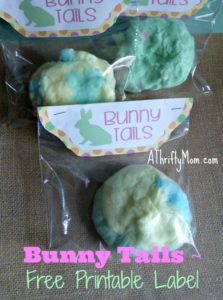 Bunny Tails ~ Free Printable Label – A Thrifty Mom