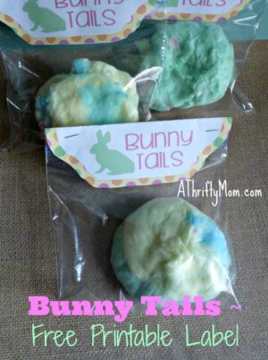 Bunny Tails ~ Free Printable Label – A Thrifty Mom