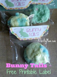 Bunny Tails ~ Free Printable Label – A Thrifty Mom