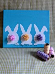 Spring Bunny Canvas Art ~ Easy DIY Craft – A Thrifty Mom