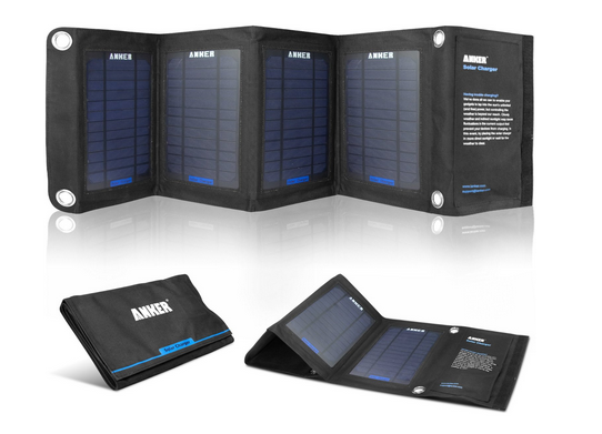 Anker 14W Solar Panel Foldable Dual-Port Solar Charger On Sale PLUS It ...