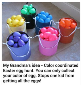 Awesome Easter Egg Hunt Idea ~ Color Coordinated Egg Hunt Idea – A ...