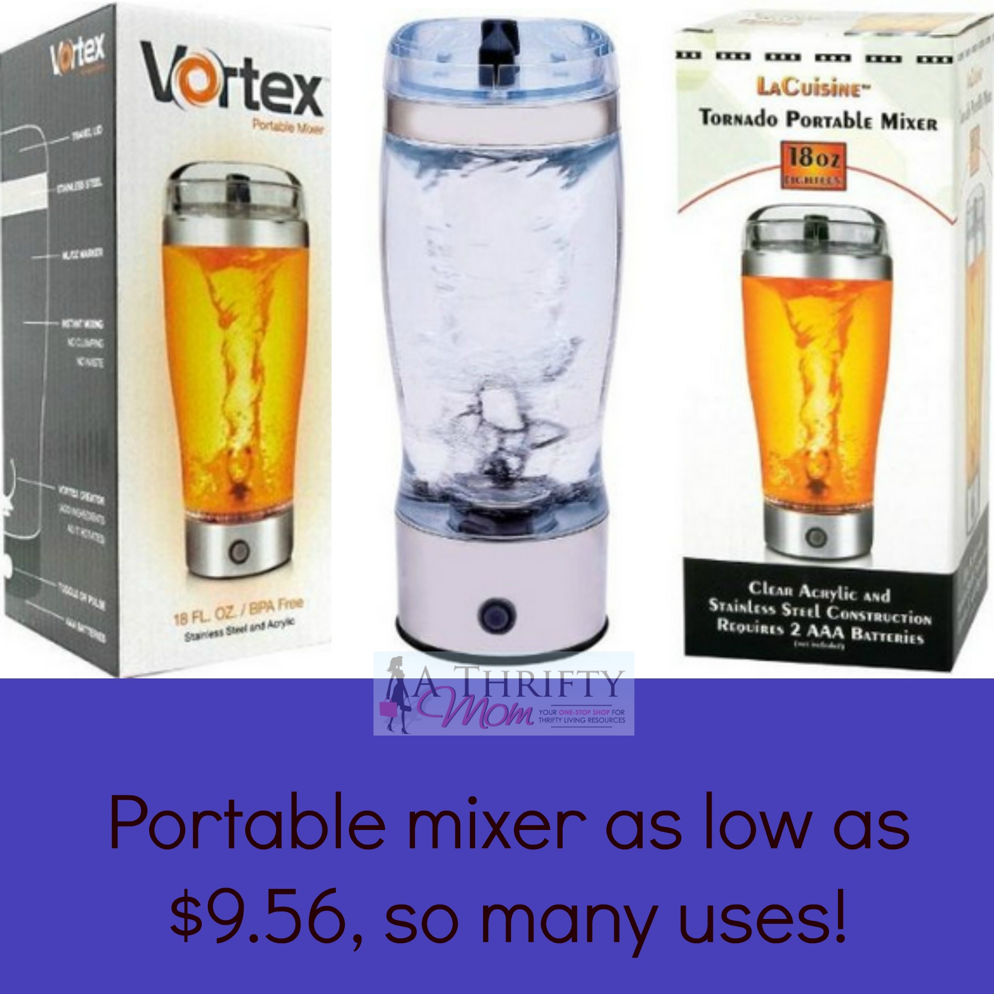 Power Vortex portable mixers for powder mixes ~ Amazon – A Thrifty Mom