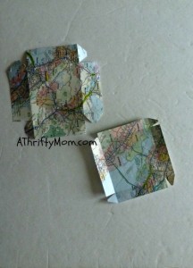 Gift Box Made From a Map ~ Free Template – A Thrifty Mom