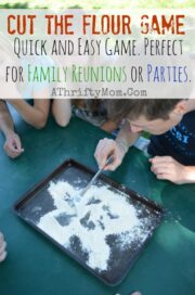 Cut The Flour Game ~ Easy games for a family reunion or party #Games # ...