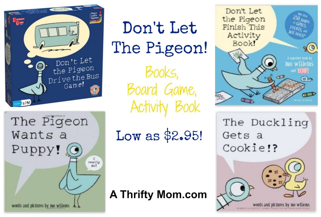 Mo Willems Don’t Let the Pigeon Low as $2.95 ~ Books, Board Game ...