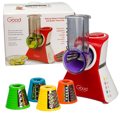 Salad Maker – Electronic Shredder, Slicer, Chopper, & Shooter By Good ...