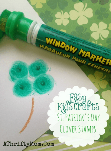 Shamrock Prints ~ Easy Kids Crafts DIY: Clover Stamps for St Patricks ...