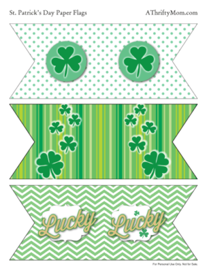 St Patrick’s Day Decorations ~ FREE PRINTABLE Shamrock Flags #DIY # ...