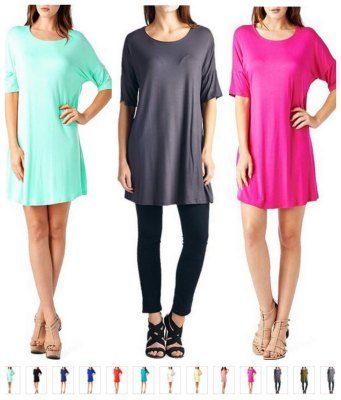 Round Neck Short Sleeves Mini Dress – A Thrifty Mom