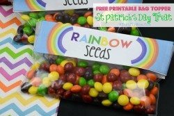 St Patricks Day Crafts For Kids, Free Printable – Rainbow Seeds Treat ...