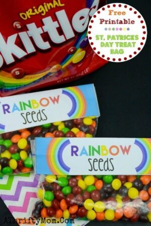 St Patricks Day Crafts For Kids, Free Printable – Rainbow Seeds Treat ...