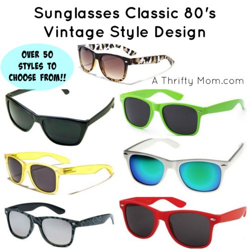 Sunglasses Classic 80s Vintage Style Design – Over 50 styles to choose ...