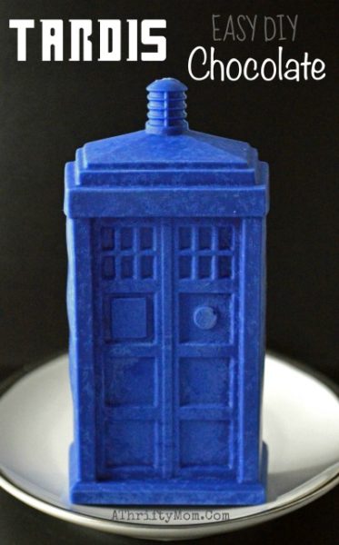 Dr Who Party Ideas ~ Tardis Chocolates - A Thrifty Mom