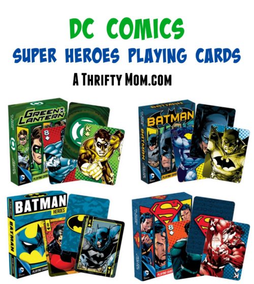 DC Comics Super Hero Playing Cards – Fun Gift Idea for Super Hero Fans ...