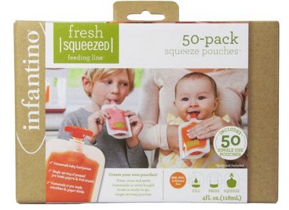 Infantino Squeeze Pouches – Make your own squeeze snacks! – A Thrifty Mom